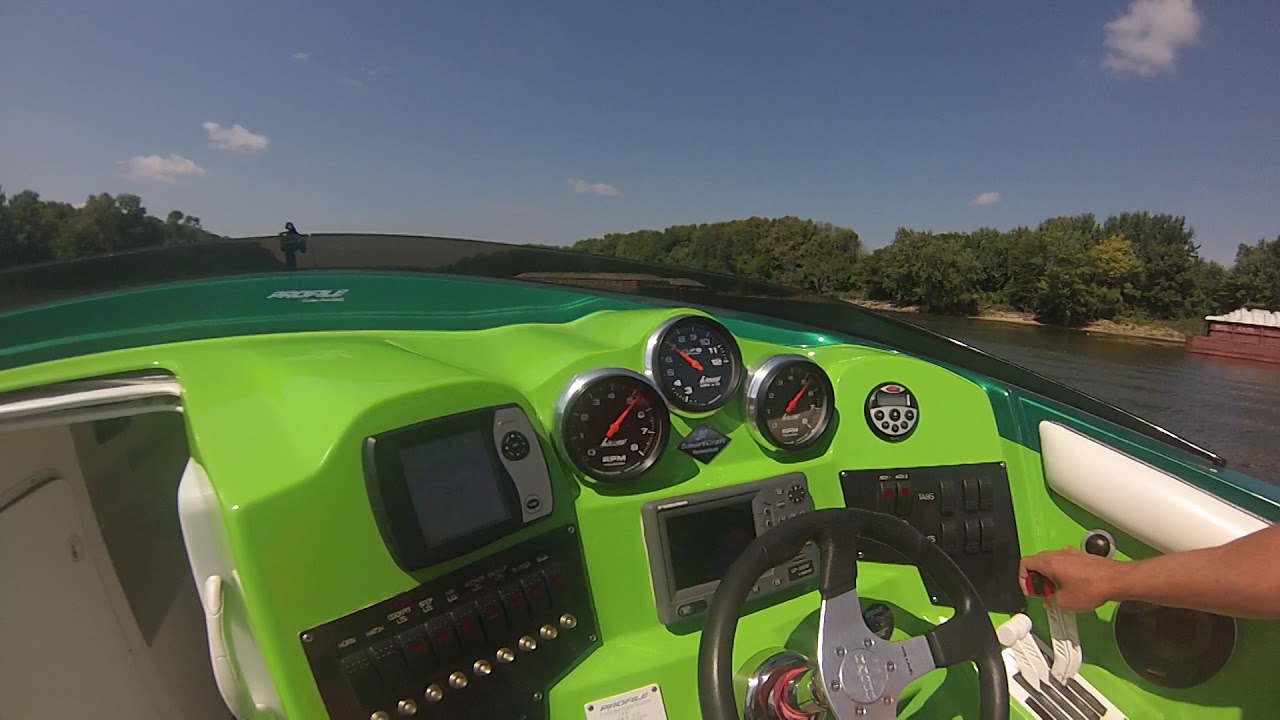 2008 Profile 38 Water Demo with Merc 600 SCI's - YouTube