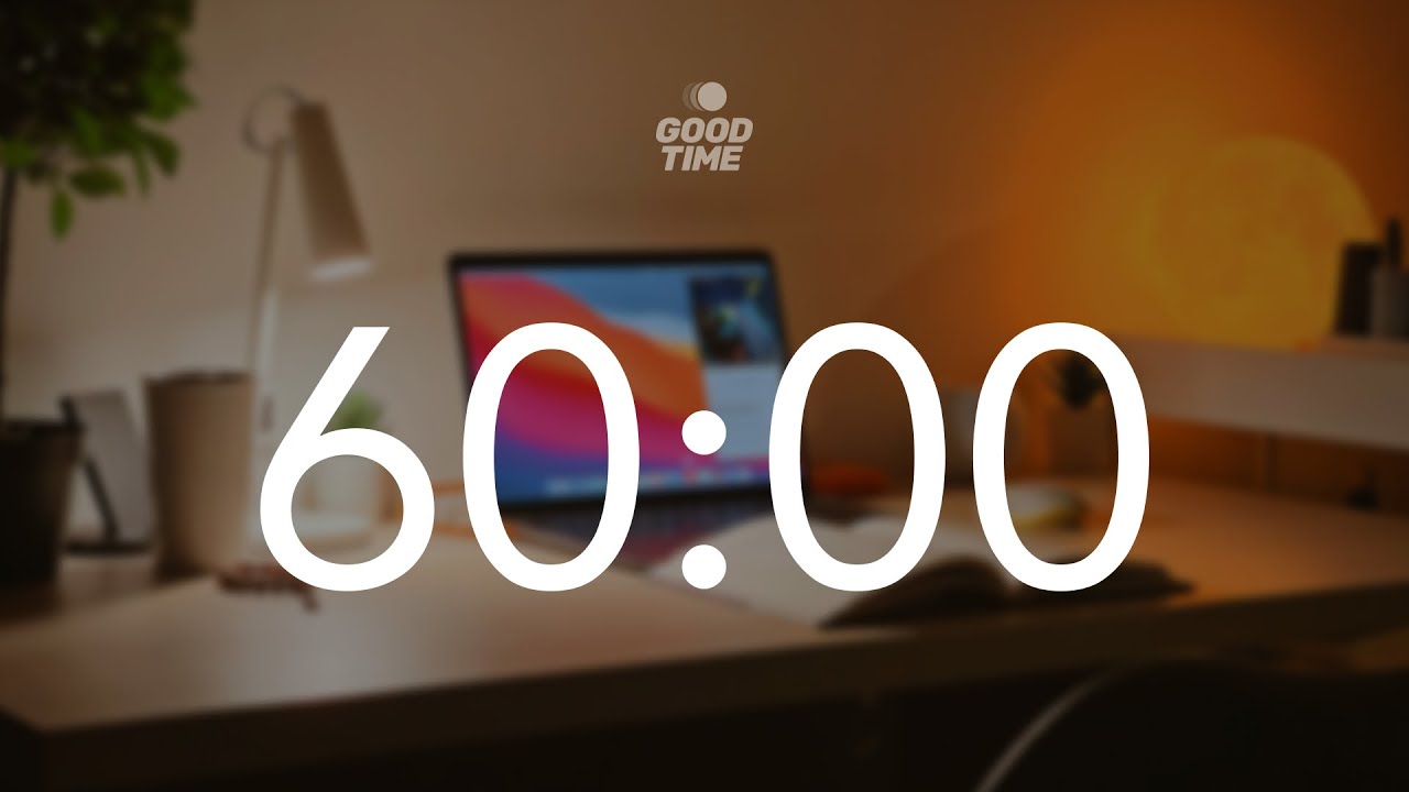 60 Minute (1 Hour) Study Focus Timer (with Ending Harp) | Good Time ...