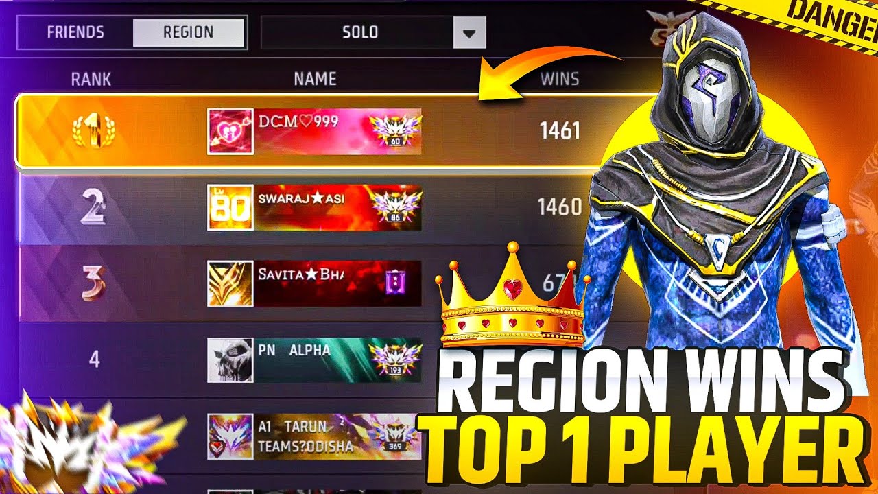 Region Wins Top 1 Player | Rank Push Tips And Tricks - YouTube