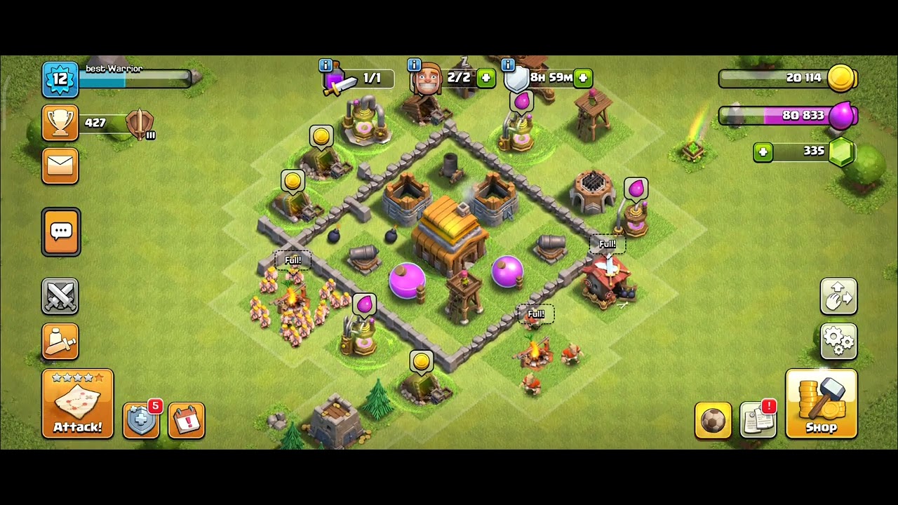 Clash of Clans house update ke bad - YouTube