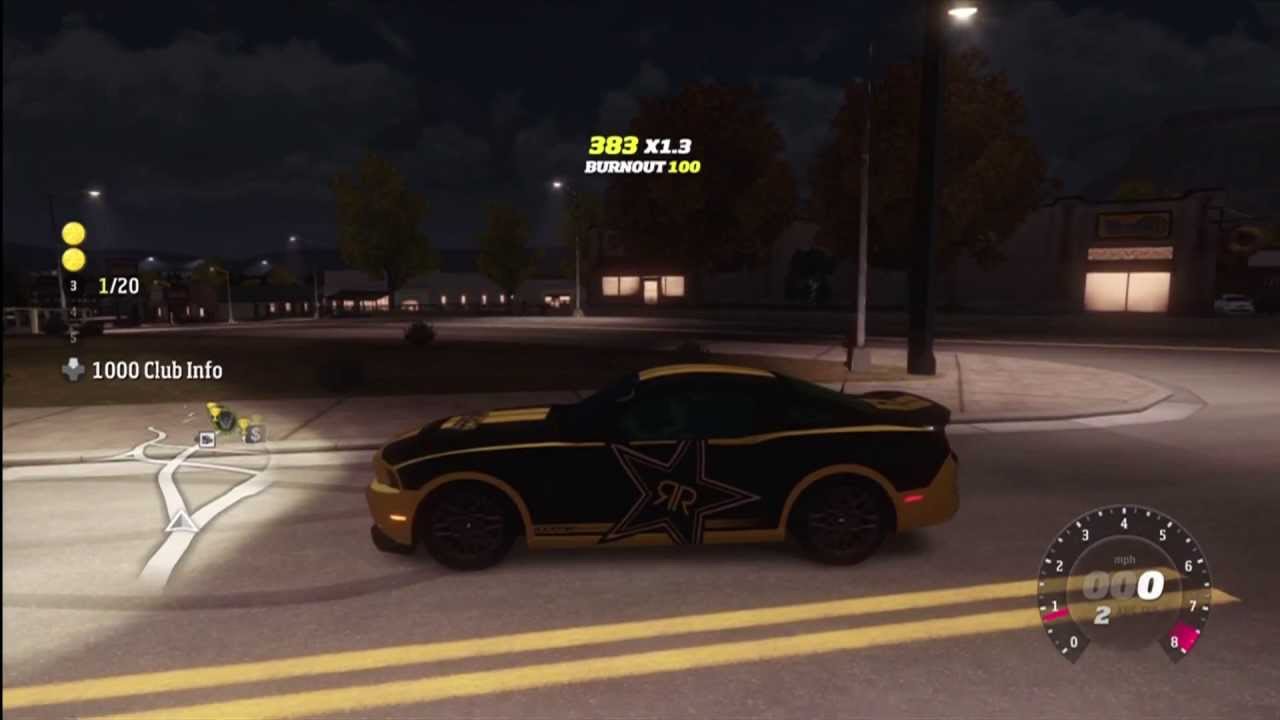 Forza Horizon: 1000 Club, shelby gt500 Skill chain/great drift. - YouTube