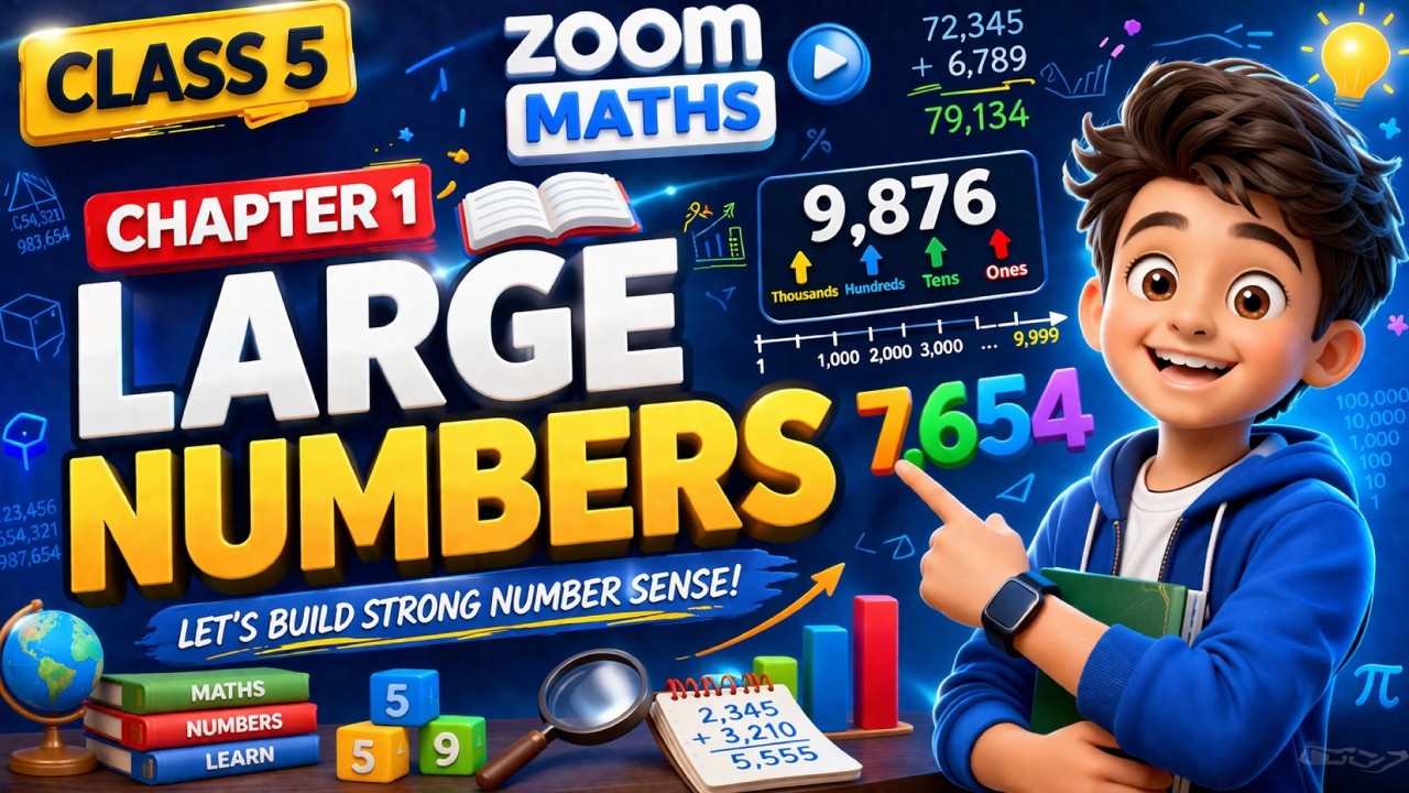 Chapter 1 | Large Numbers | Class 5 | Zoom Maths - YouTube