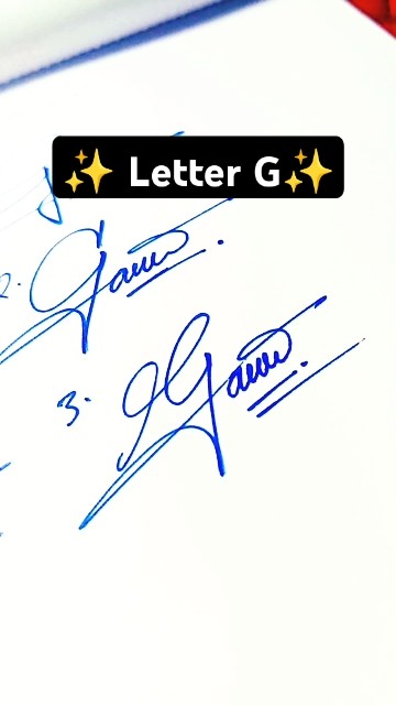 How to sign the letter G⁉️ ️ #signaturestyle #shorts #firstkalakar ...