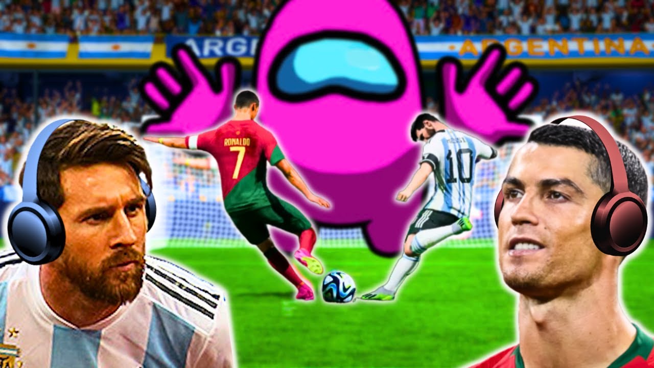 Messi & Ronaldo play FIFA AMONG US with ISHOWSPEED! - YouTube