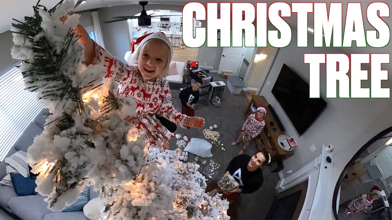 DECORATING FOR CHRISTMAS | SETTING UP THE CHRISTMAS TREE FOR THE FIRST ...
