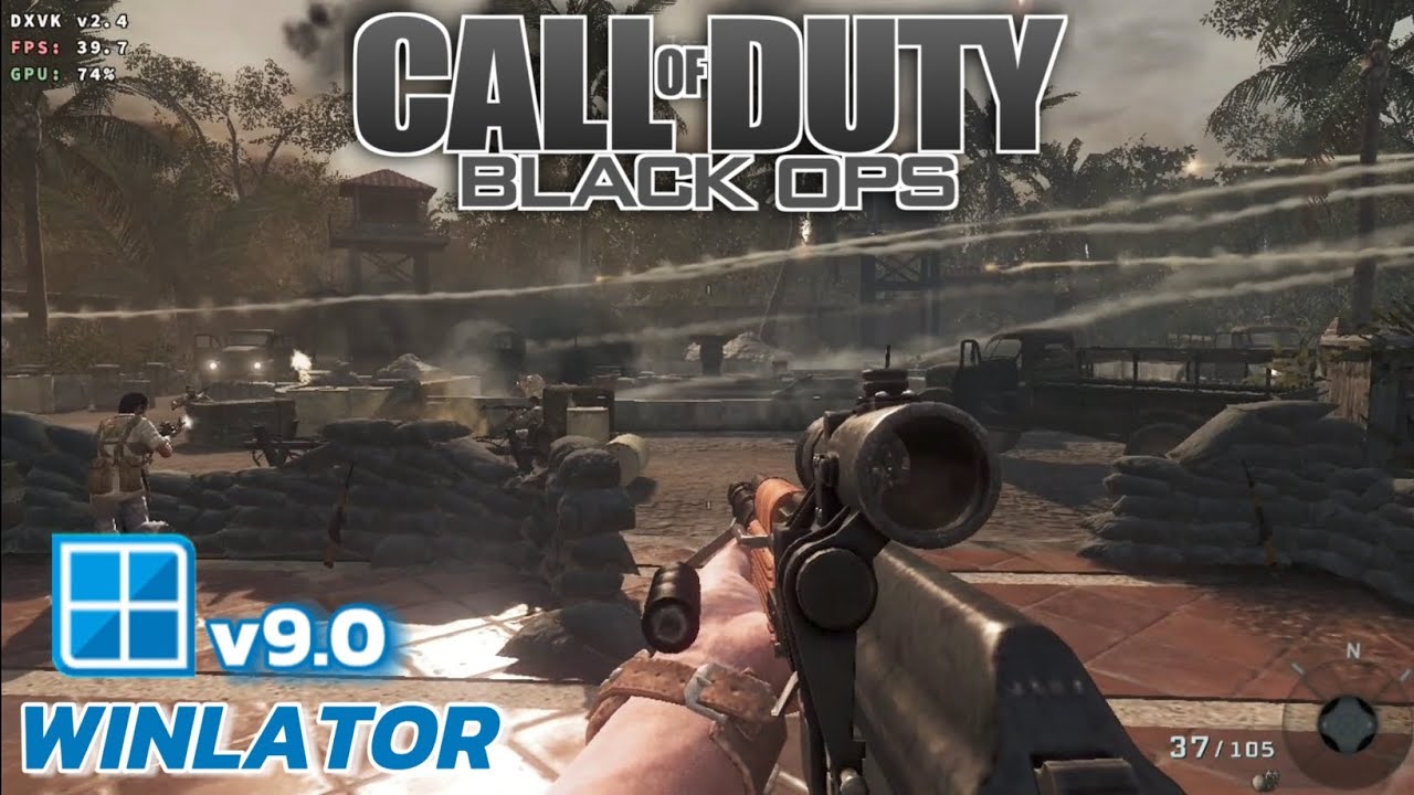 Winlator v9 (Afei) - Gameplay Call Of Duty Black Ops (Windows) On Android - YouTube