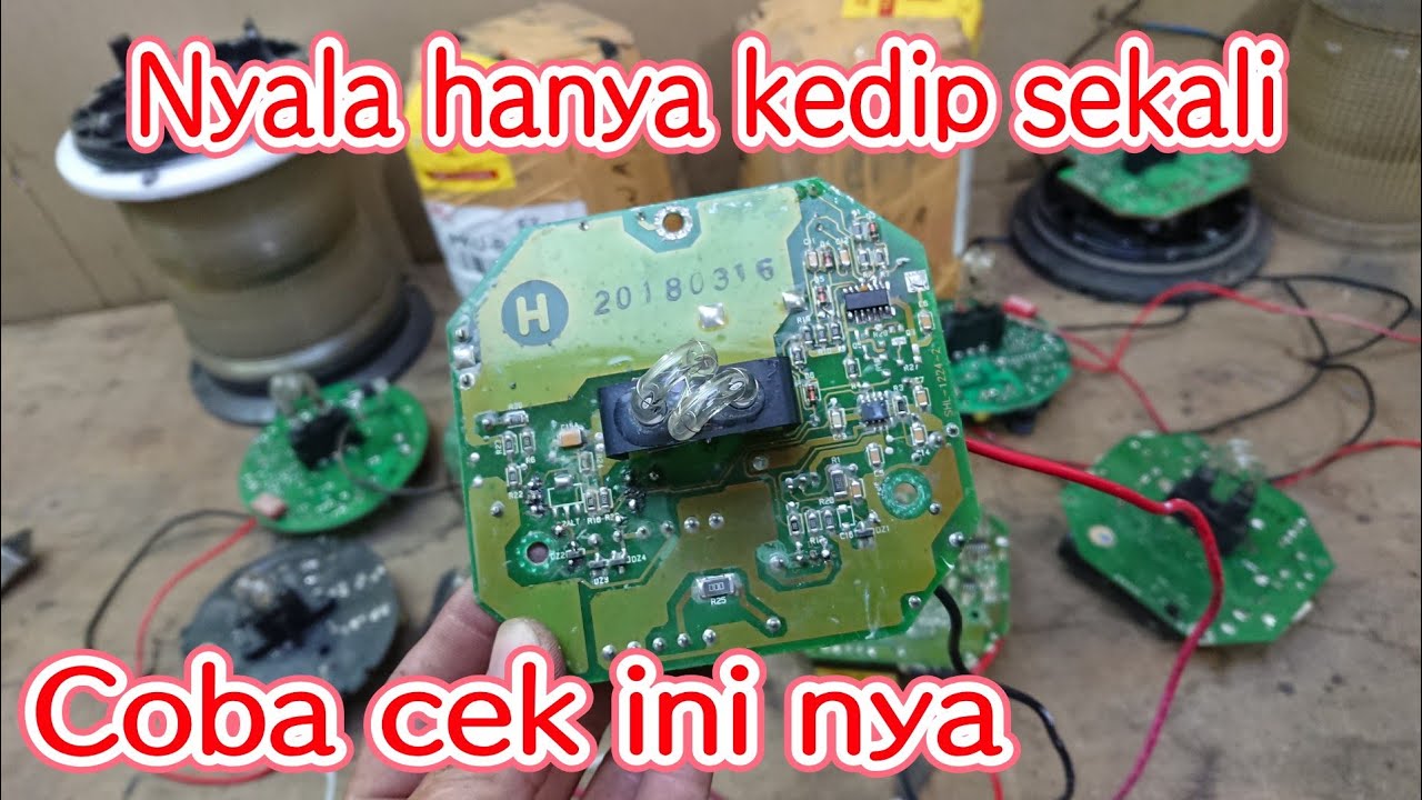 lampu rotary preco kedip sekali lalu mati - YouTube