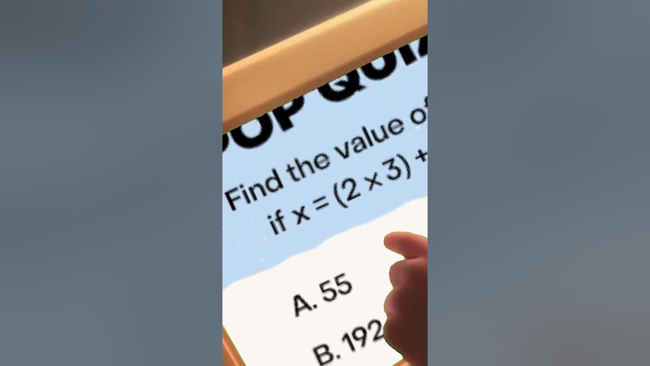 Math pop quiz - YouTube