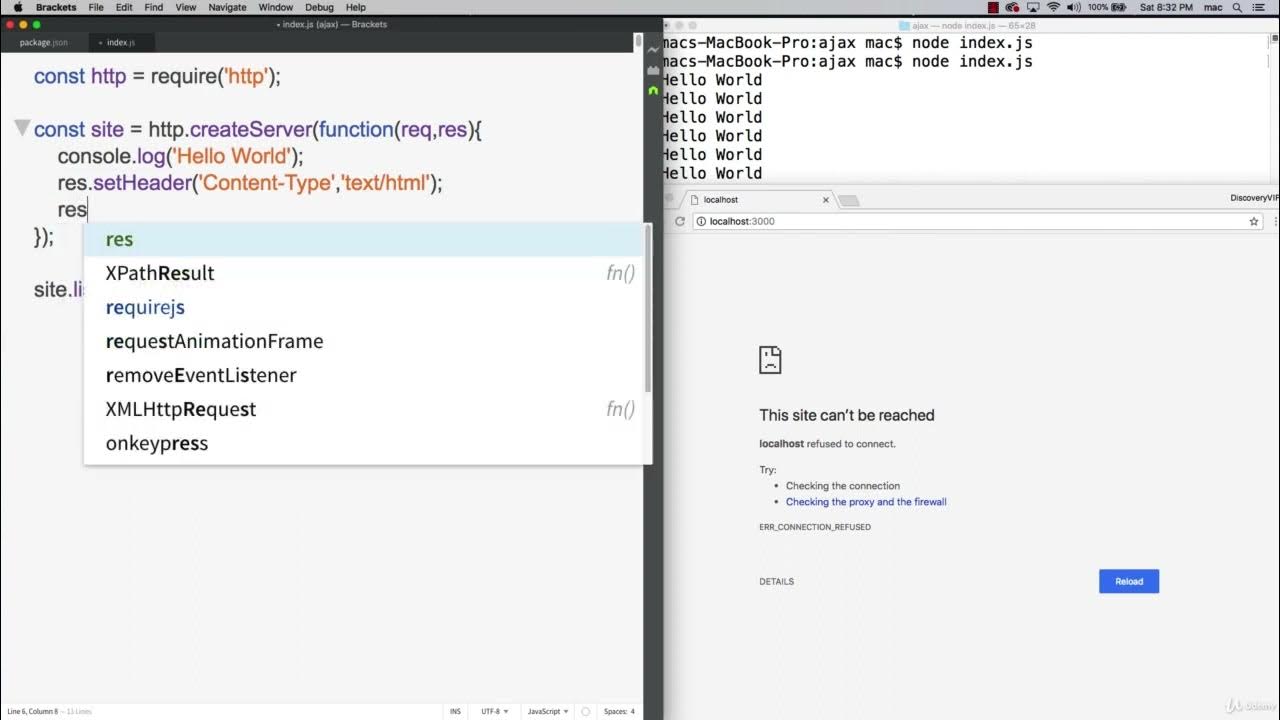 JSON+AJAX+API 1106 Setting up HTTP Localhost - YouTube