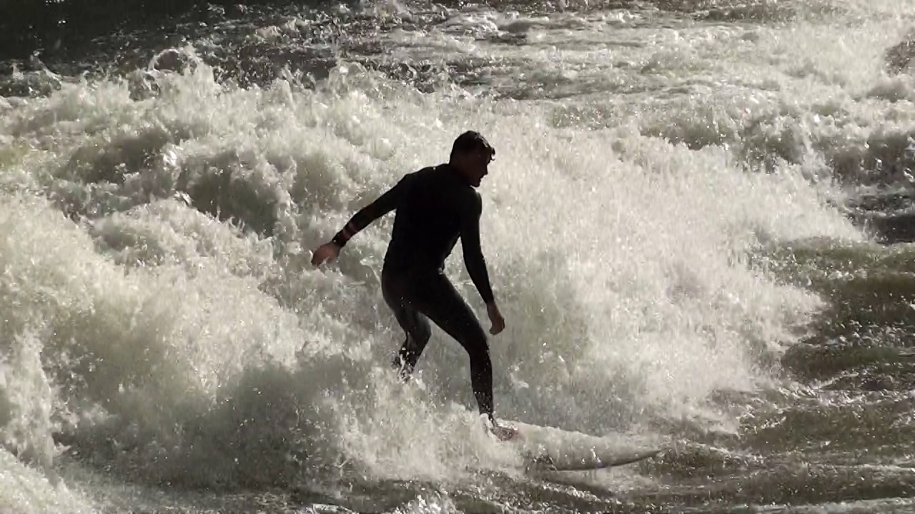 JAKE SURFING ON A POWER WAVE ON THE CHATTAHOOCHEE IN COL.GA. 7-15 ...