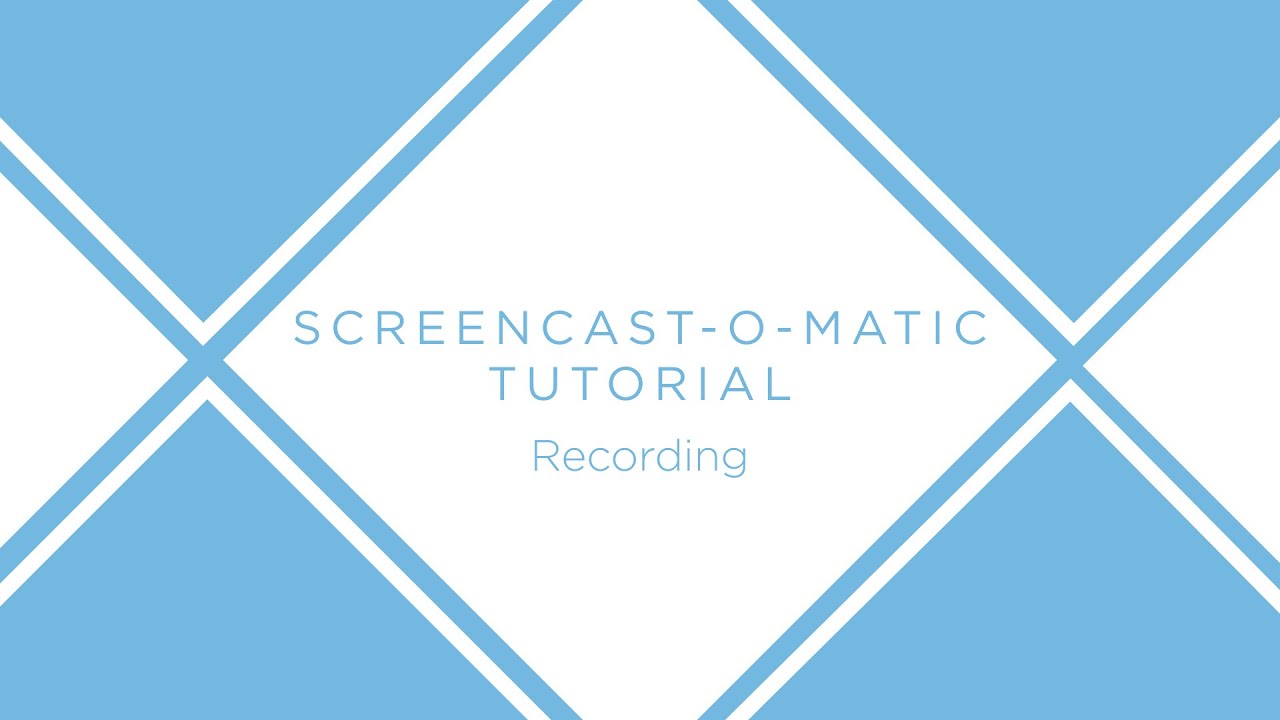 Screencast-O-Matic: Recording - YouTube