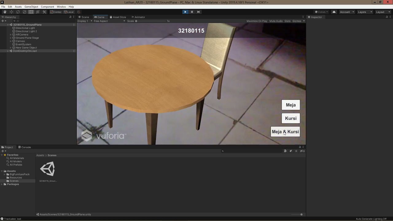 Augmented Reality (Ground Plane Detection) UBM - YouTube