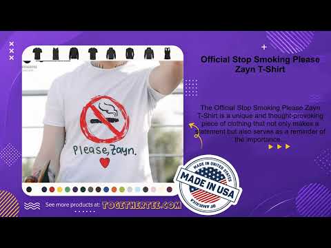 Official Stop Smoking Please Zayn T-Shirt