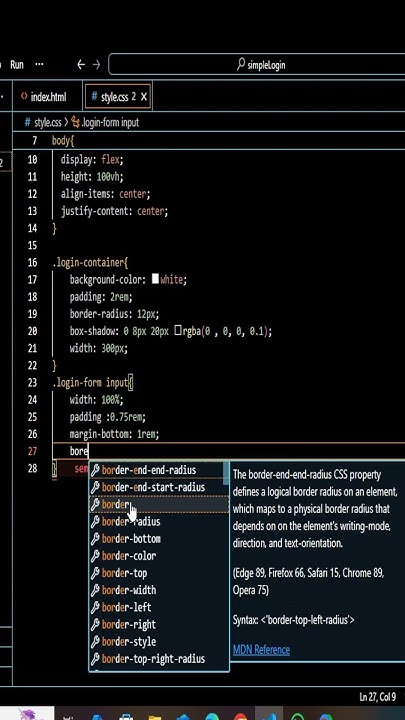 Login Form Using Html Andcss Shorts Ytshorts Html Css Coding