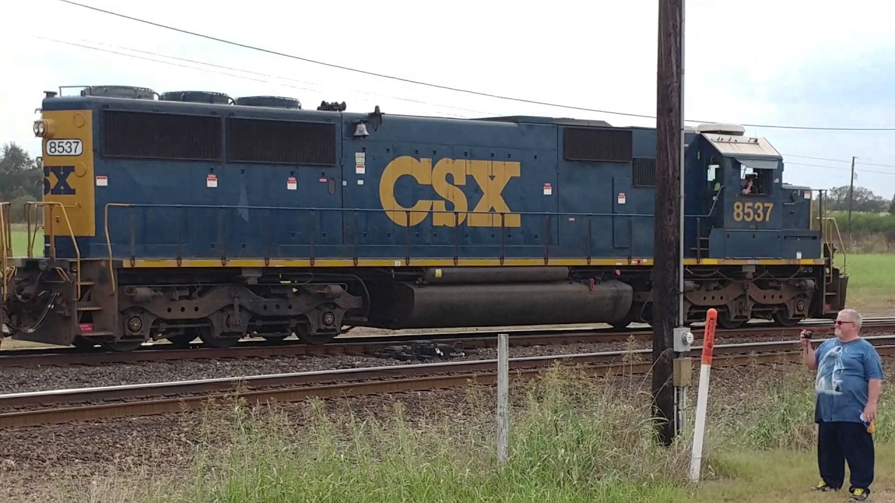 CSXT 8537 West at CP SA120 - YouTube