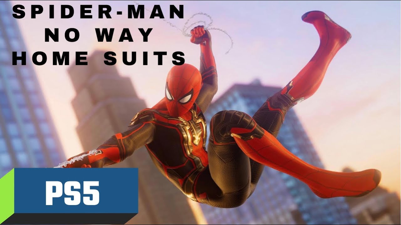 Marvels Spider Man Remastered Ps5 No Way Home Suits Gameplay Youtube