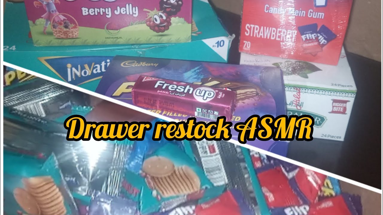 Restocking snacks Asmr | snacks restock | snacks drawer restock 🍫 - YouTube