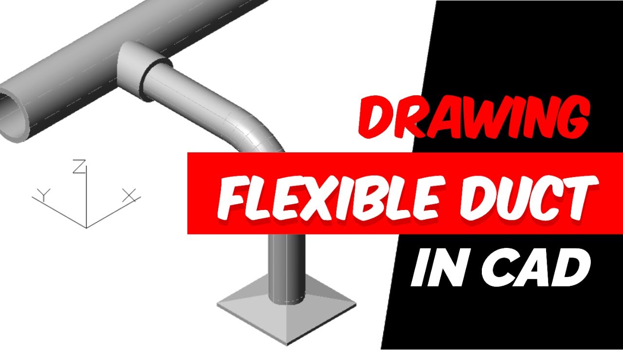 Create flexible round ducting in AutoCAD and other alternatives - YouTube