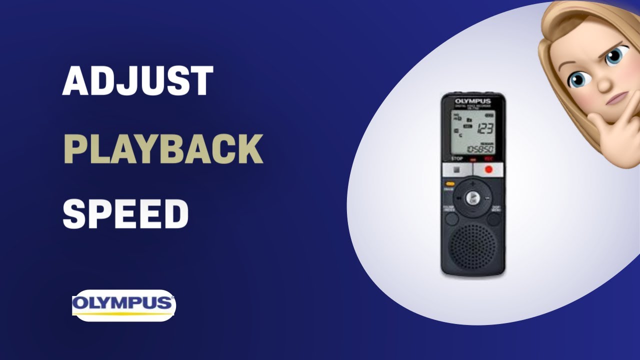 How to Adjust Playback Speed on Your Olympus VN-7700 Voice Recorder ...
