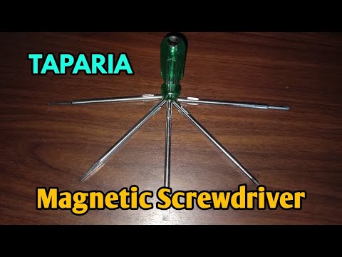 Taparia magnetic screwdriver set - YouTube