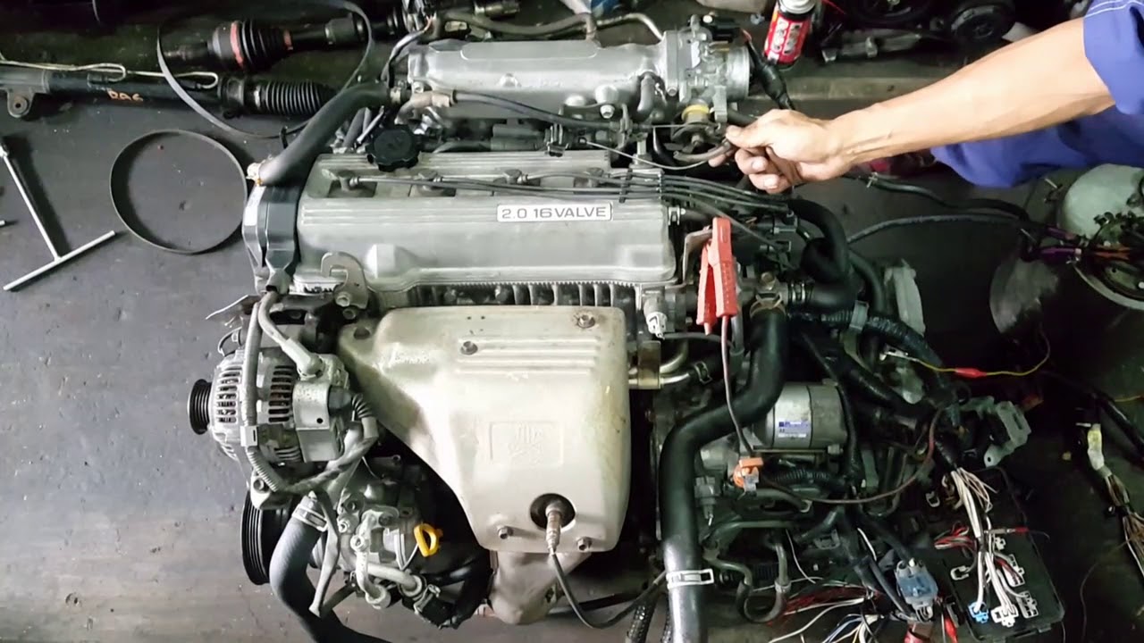 ติดเครื่อง 3S-FE 2.0 AT CAMRY ,CORONA (start up 3S-FE Engine) - YouTube