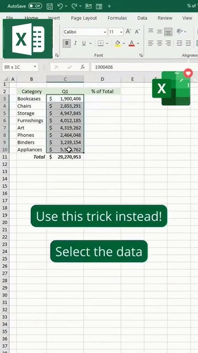 Tips cepat menghitung persenan - Tutorial Excel - YouTube
