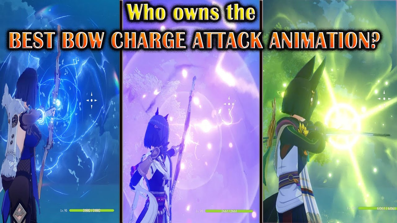 Who owns the best bow charged attack animation in Genshin Impact ...