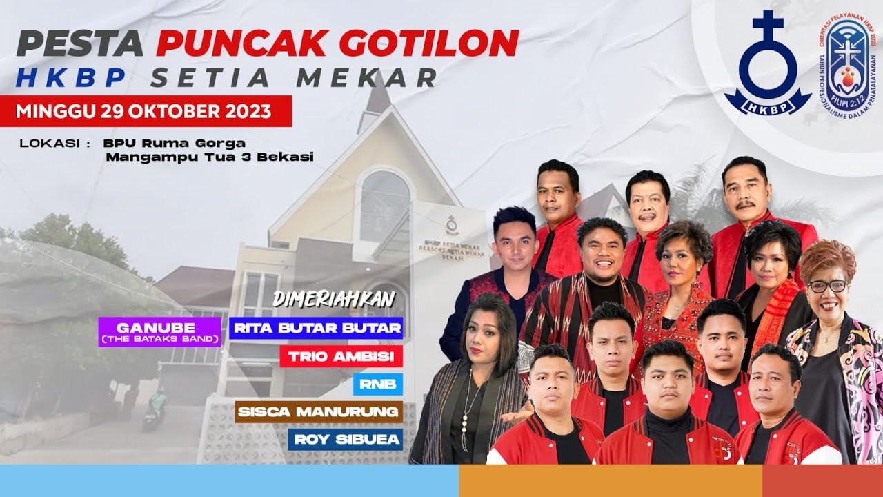 PESTA GOTILON HKBP SETIA MEKAR ~ MINGGU, 29 OKTOBER 2023 - YouTube