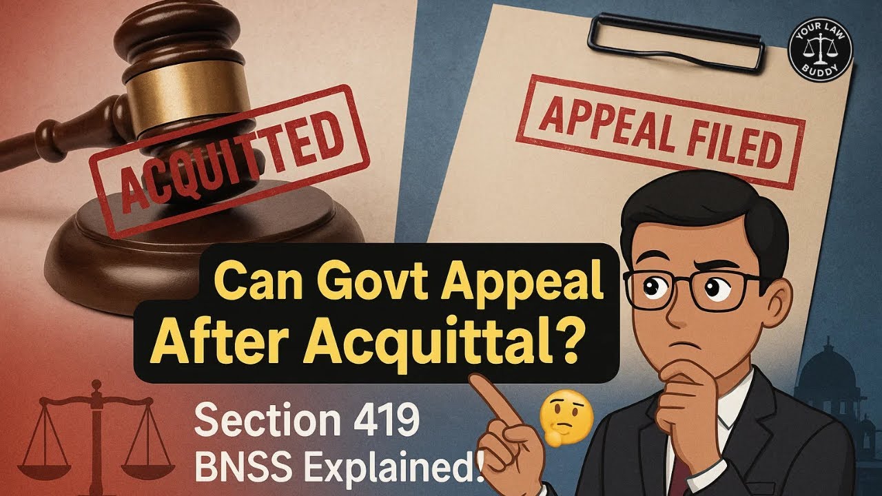 Section 419 BNSS Explained | Appeal Against Acquittal | Full Hinglish ...