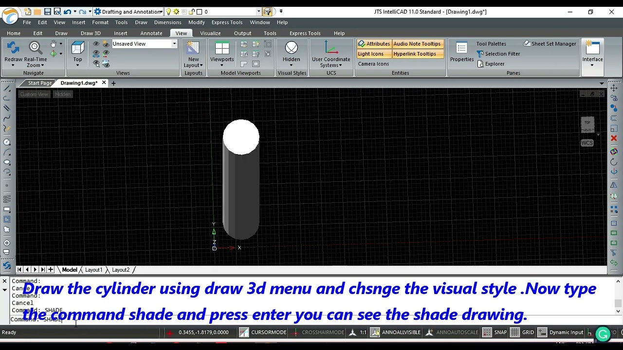 What Is The Use Of Shade Command In JTS IntelliCAD11 YouTube What Is The Use Of Shade Command In JTS IntelliCAD11 YouTube