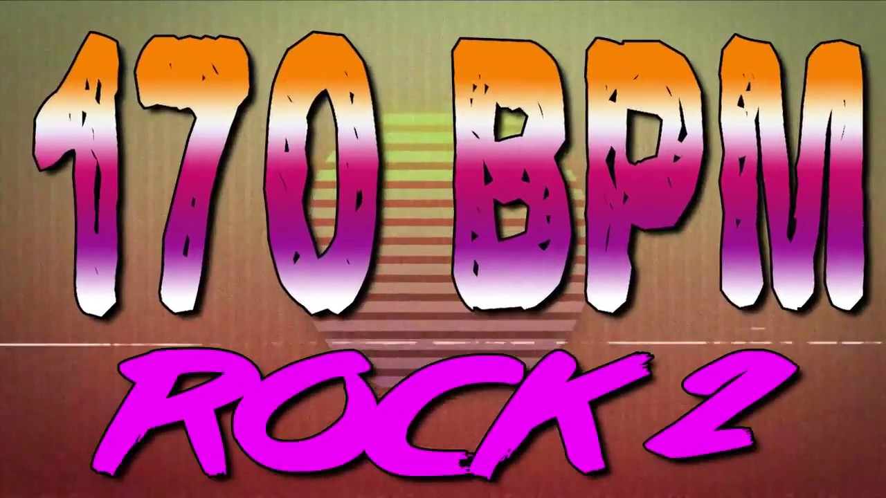 170 BPM - Rock 2 - 4/4 Drum Track - Metronome - Drum Beat - YouTube