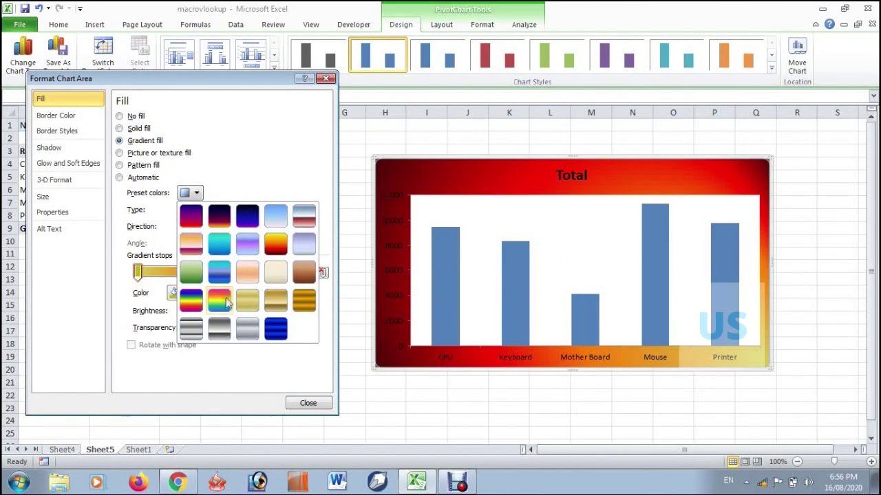 Pivot table with slicer - YouTube