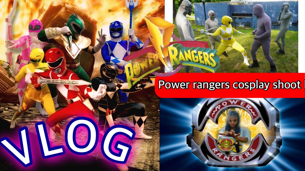 Vlog | Mighty morphin power rangers 30 year anniversary cosplay shoot ...