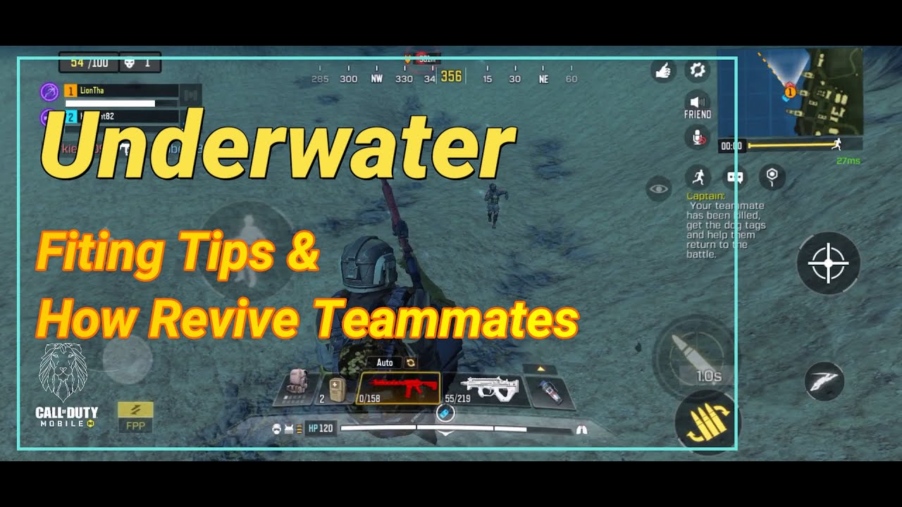 COD Mobile Underwater Tips & How to revive your teammates underwater ...