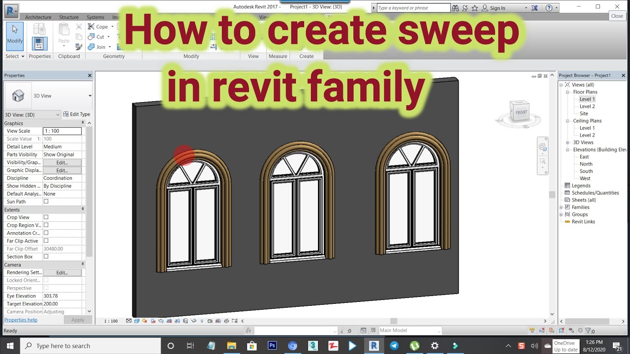 How To Create Sweep In Revit tutorial For Beginners YouTube how-to-create-sweep-in-revit-tutorial-for-beginners-youtube