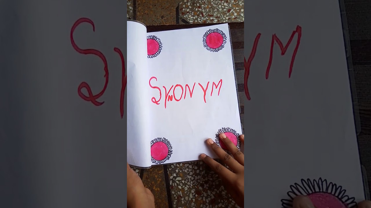 How to make assignment of Synonyms &Antonyms 50 words - YouTube