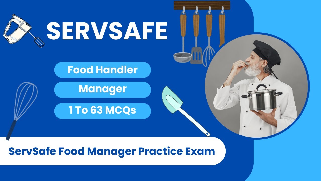 ServSafe Food Manager Practice Exam 63 Questions - YouTube