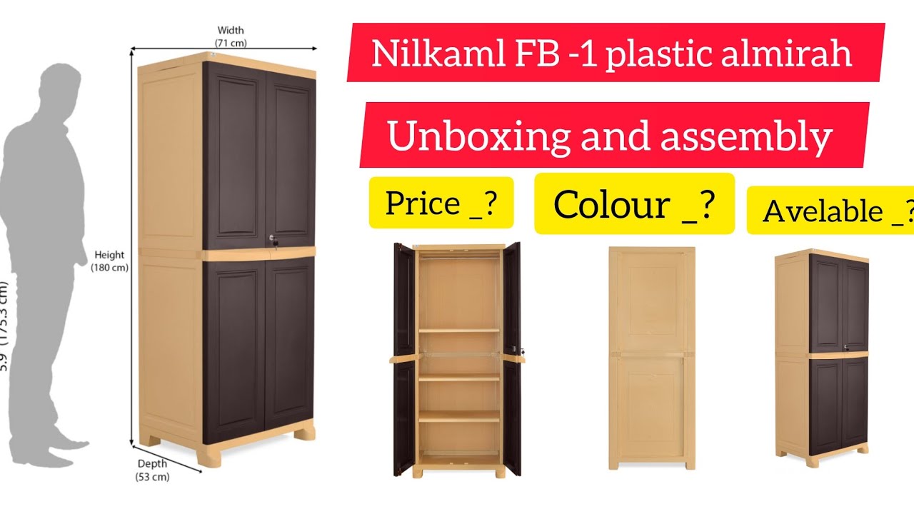 Nilkamal FB-1 Plastic Almirah Unboxing and Assembly Step by step | How ...