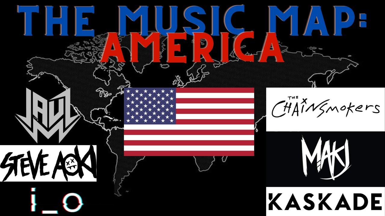 THE MUSIC MAP - AMERICA (EDM DANCE MUSIC MIX) - YouTube