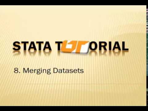 POLS 513 Stata Tutorial #8: Merging datasets - YouTube