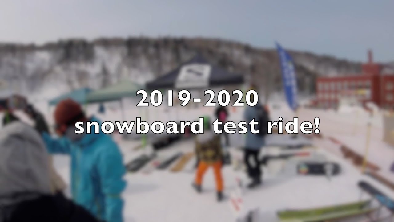 Snowboard test ride 2019-2020 part1 - YouTube