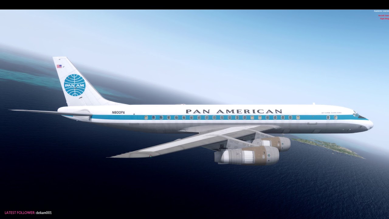 Aerosoft Douglas DC-8: SXM Takeoff - YouTube