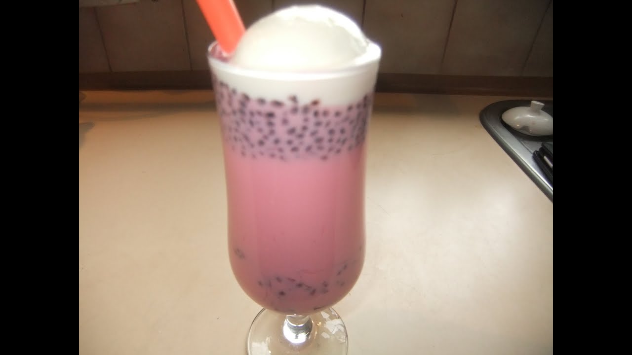 Home made Falooda with home made syrup - YouTube