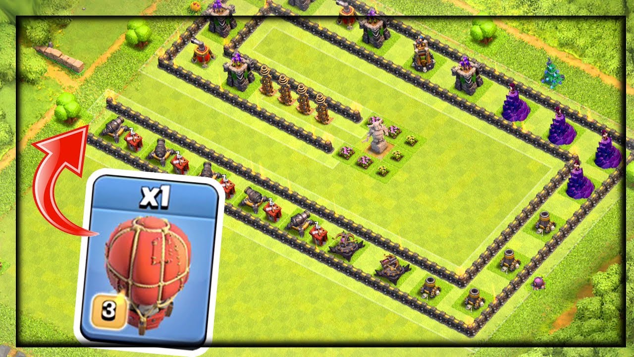 IMPOSSIBLE?! Troll Maze Base in Clash of Clans | CoC | 1 Troop vs 1 ...