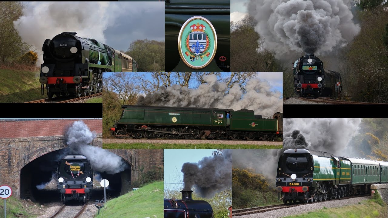 'Strictly Bulleid' At The Swanage Railway 1st & 2nd April 2017 - YouTube