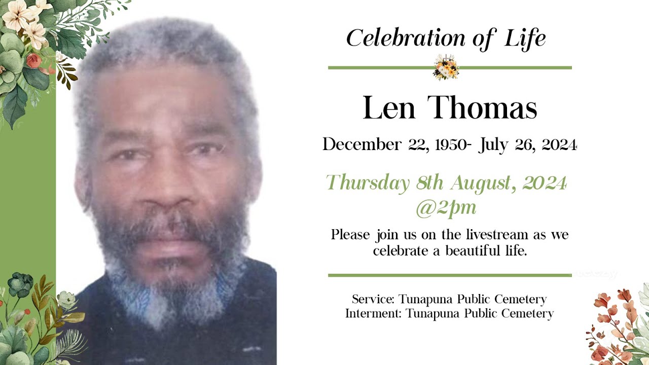In Loving Memory Of Len Thomas - YouTube