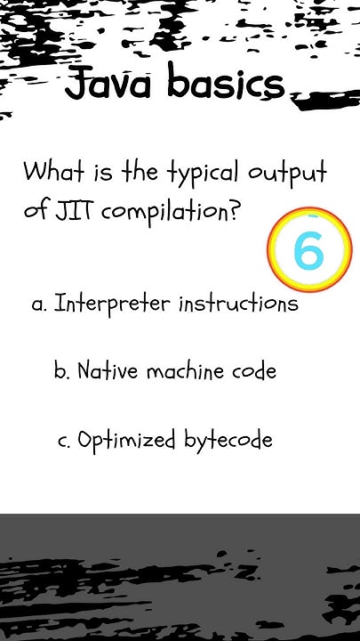 Java basics - 13 - What is the typical output of JIT compilation? #shorts - YouTube