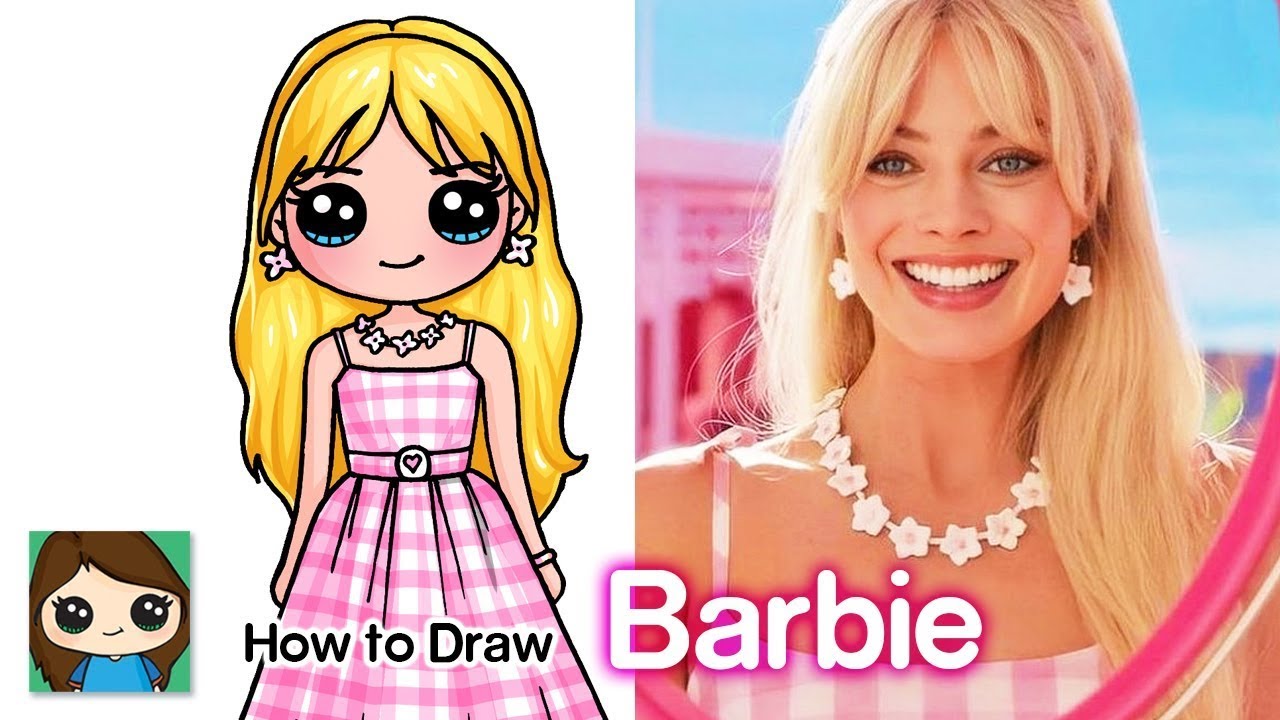 Draw a Barbie Doll With Easy Steps: Drawing for Kids and Beginners ...