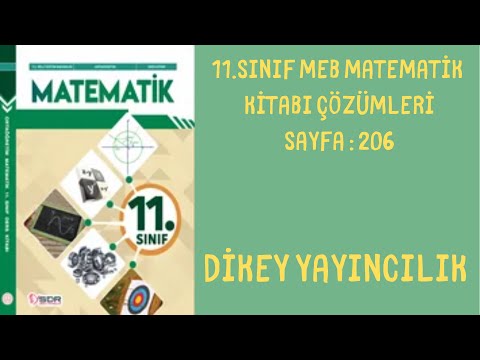 11.SINIF MEB MATEMATİK KİTABI ÇÖZÜMLERİ | DİKEY YAYINCILIK | SAYFA: 206