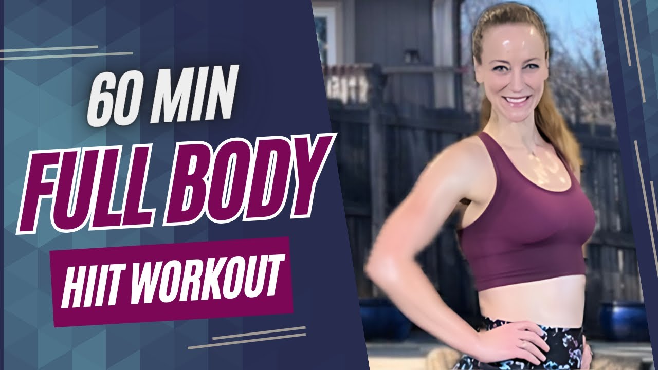 60 MIN FULL BODY HIIT Workout // Weights & High Intensity Cardio - YouTube